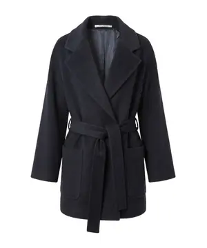 Tagliatore V-neck Belted Coat