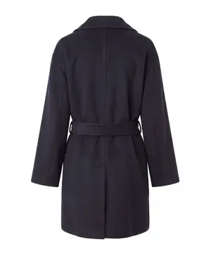 Tagliatore V-neck Belted Coat