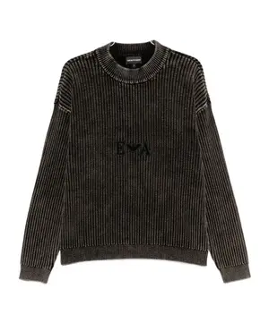 Emporio Armani Long-sleeved Ribbed Jumper