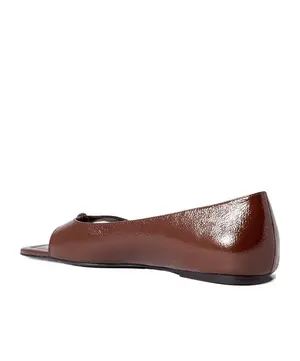 ST. AGNI Crinkled Patent-leather Pumps
