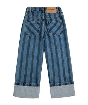 BOBO CHOSES Pickles Striped Wide-leg Jeans