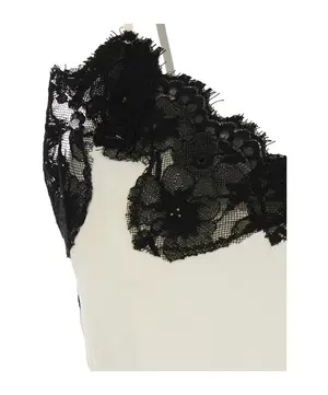 Gold Hawk Marilyn Lace-trim Silk Top