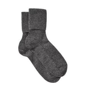 Johnstons Of Elgin Ribbed Cashmere-blend Socks