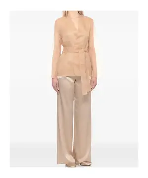 Antonelli Firenze Elia Belted Sheer Blazer