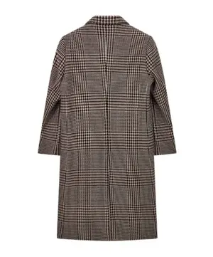 Emporio Armani Checked Long Coat