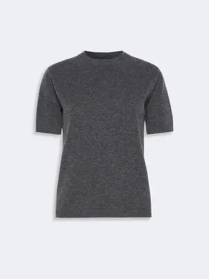 Max Mara Short-sleeved Knit Top - Grey