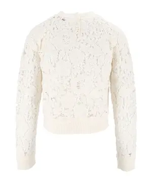 Ermanno Scervino Floral-lace Sweater
