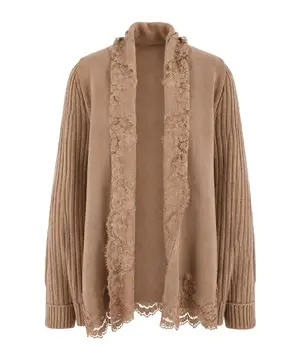 Ermanno Scervino Long-sleeve Cardigan - Brown