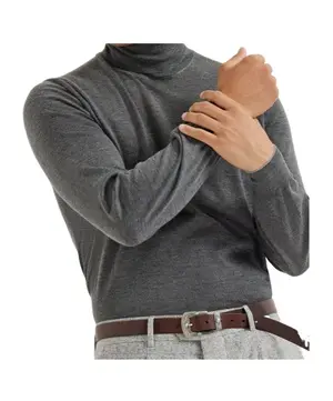 Brunello Cucinelli Roll-neck Long Sleeved Top - Black