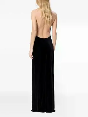 AMAZUIN Venus Halterneck Maxi Dress