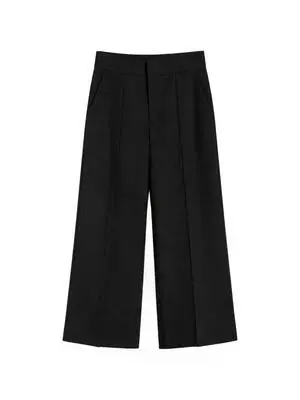 Alice + Olivia Pleat-detail Trousers - Black