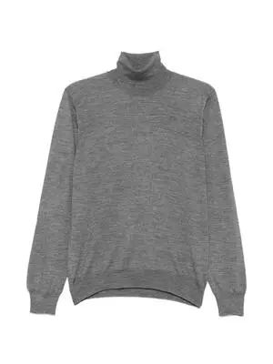 BARBA NAPOLI Roll-neck Sweater - Grey