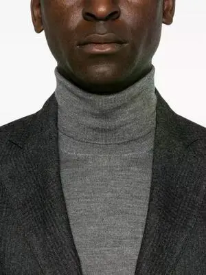 BARBA NAPOLI Roll-neck Sweater - Grey
