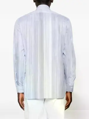BARBA NAPOLI Vertical-stripe Long-sleeve Shirt