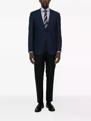 BARBA NAPOLI Virgin Wool Trousers - Blue
