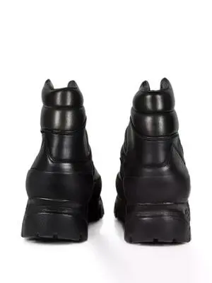 AKME Front-zip Panelled Biker Boots