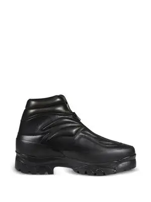 AKME Front-zip Panelled Biker Boots