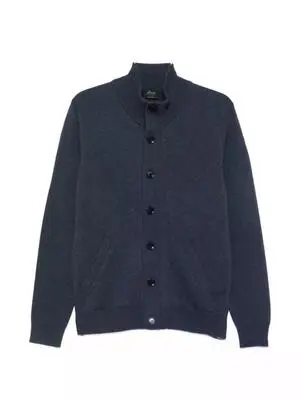 Brioni Button-up High-neck Cardigan - Blue