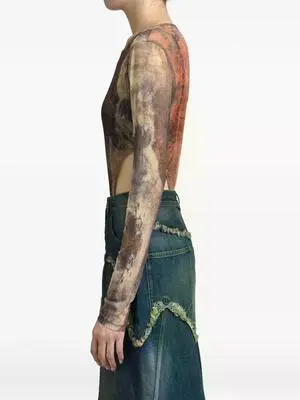 VIVAMUS Tie-dye Bodysuit