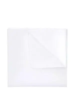 BOSS Plain Pocket Square - White