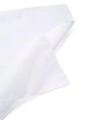 BOSS Plain Pocket Square - White