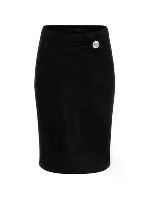 Guess Zama Button-detail Skirt - Black