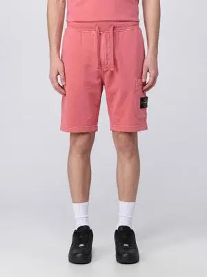 Stone Island Cotton Cargo Shorts - Pink