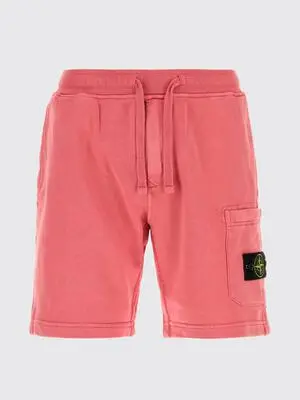 Stone Island Cotton Cargo Shorts - Pink