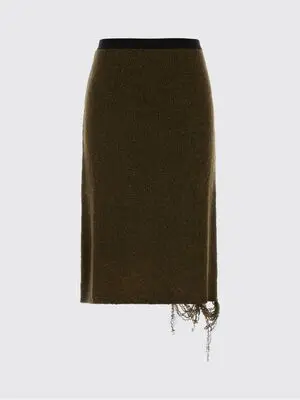 MAISON MARGIELA High-waisted Wool-knit Midi Skirt