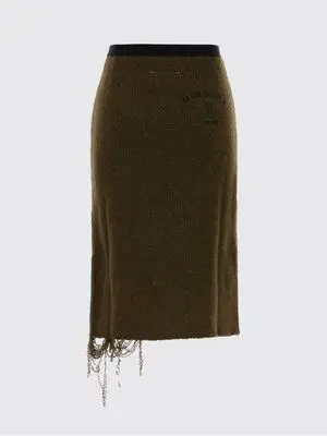 MAISON MARGIELA High-waisted Wool-knit Midi Skirt