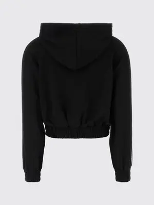 Michael Kors Mk Monogram Logo Zip-up Hoodie In Polyester