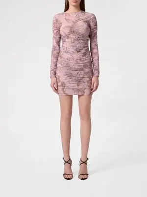Philipp Plein Printed Ruched Dress
