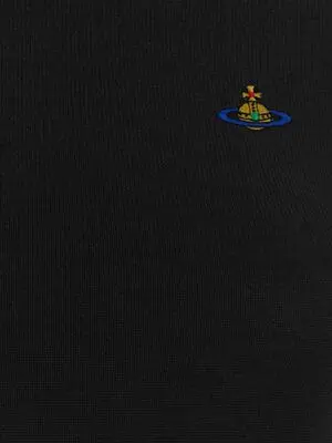 VIVIENNE WESTWOOD Slim Fit Short-sleeved Wool Sweater With Orb Logo