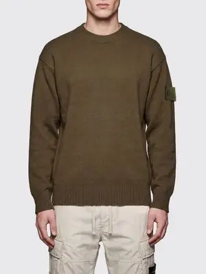 Stone Island Ghost Capsule Cotton And Cashmere Crewneck Jumper - Green