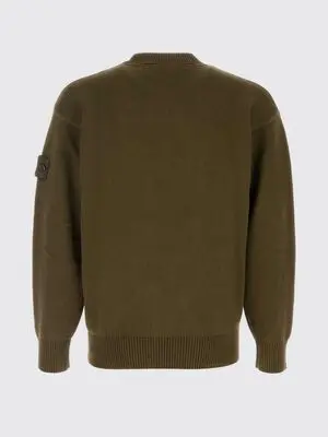 Stone Island Ghost Capsule Cotton And Cashmere Crewneck Jumper - Green