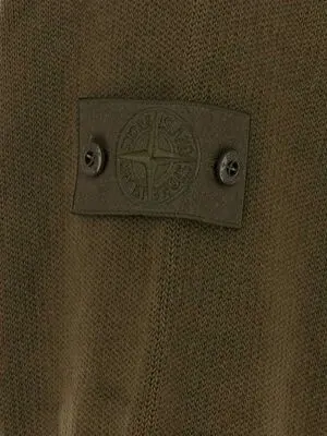 Stone Island Ghost Capsule Cotton And Cashmere Crewneck Jumper - Green