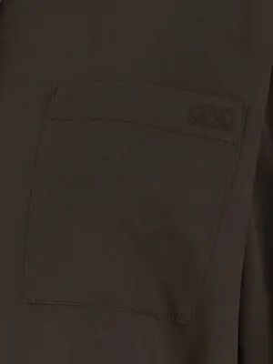 Loewe Cotton And Silk Blend Wrap Mini Shirt Dress