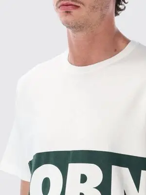 JW Anderson Logo Print Crew Neck Cotton T-shirt - Green