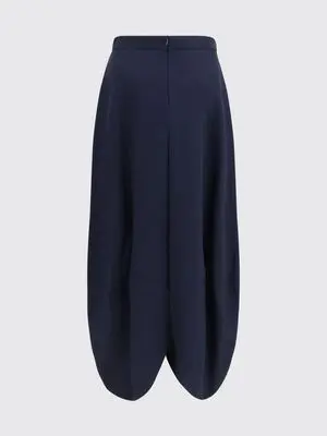 Giorgio Armani Asymmetrical Side-draped Silk Midi Skirt