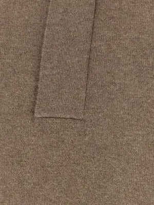 JIL SANDER Long-sleeved Knit Wool Polo With Concealed Placket