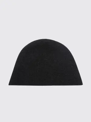 UMA WANG Minimalist Pure Cashmere Beanie Hat With A Refined Finish Grey
