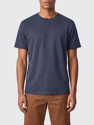 MC2 SAINT BARTH Crew-neck Short-sleeved T-shirt In Pure Linen - Navy