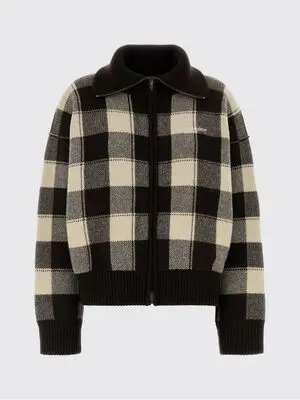 GOLDEN GOOSE Chequered Wool Cardigan With Zip Closure