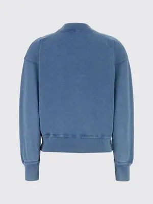 Isabel Marant Étoile Oversized Cotton Logo Sweatshirt With Funnel Neck - Blue