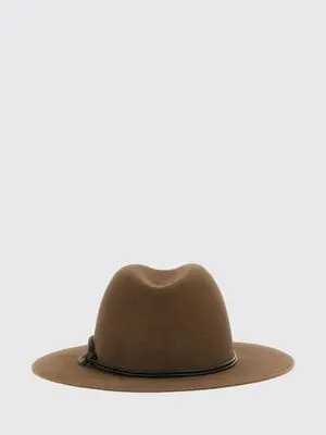 Brunello Cucinelli Wide-brim Wool Felt Hat With Monile Detail