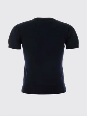 A.p.c. Short-sleeved Crewneck Jumper In Virgin Wool And Cotton Blend