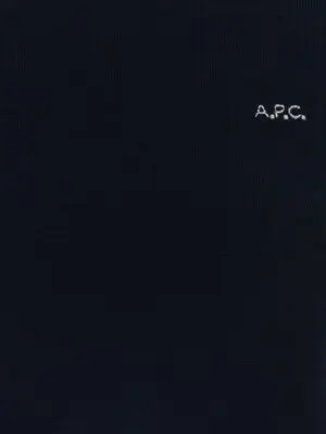 A.p.c. Short-sleeved Crewneck Jumper In Virgin Wool And Cotton Blend