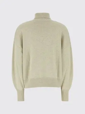 Isabel Marant Étoile Turtleneck Jumper In Cotton-blend With Embroidered Logo - Grey