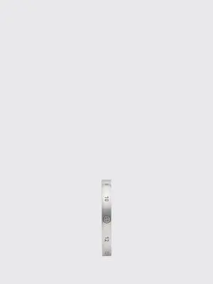 MAISON MARGIELA Contrast Engraved Numeric Logo Ring In 925