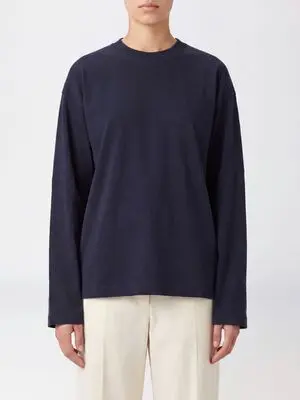 JIL SANDER Long Sleeve Cotton T-shirt - Blue